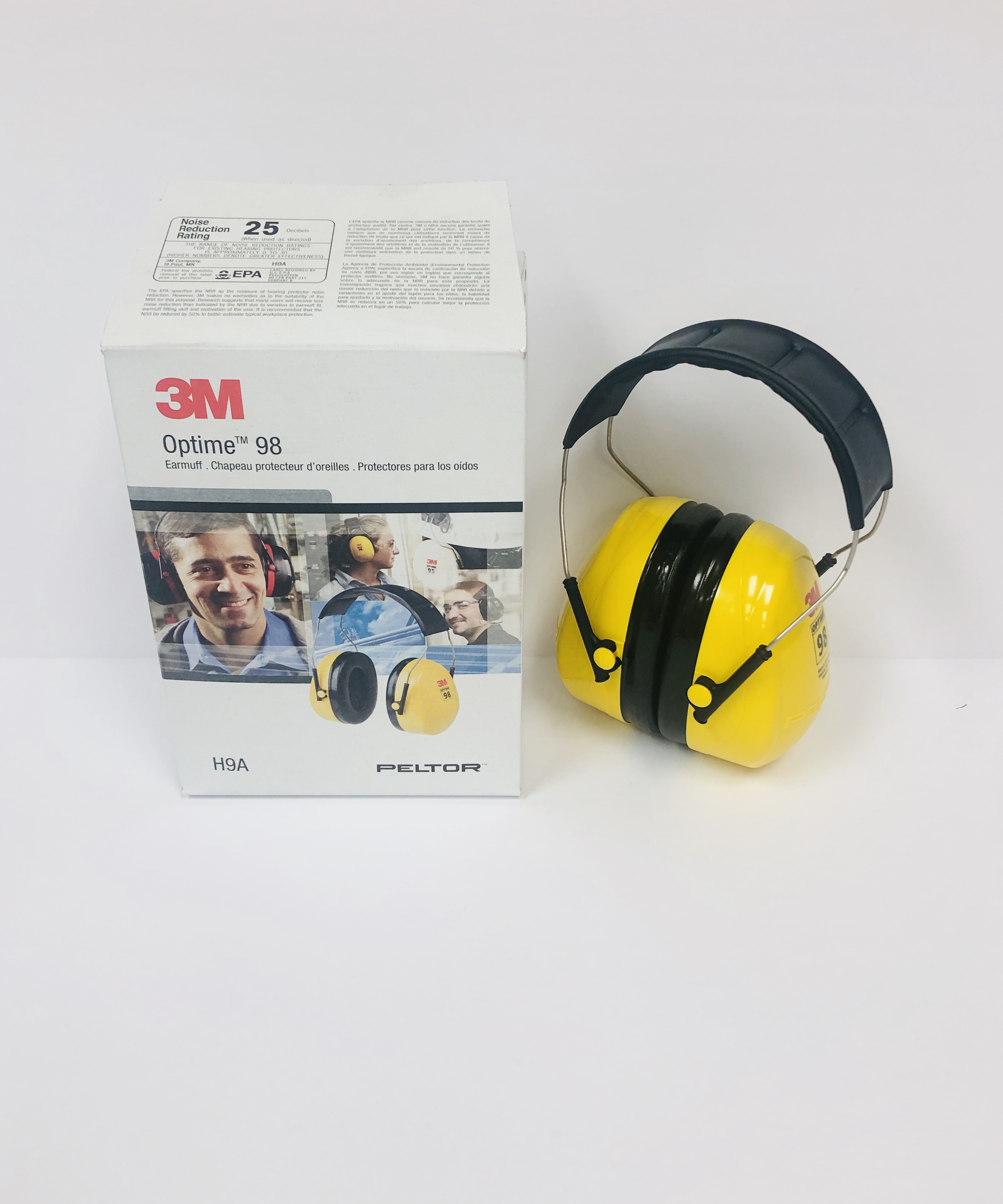 Hearing Protection - Ear Muffs - 3m Peltor Optime 98 Earmuffs #h9a ...