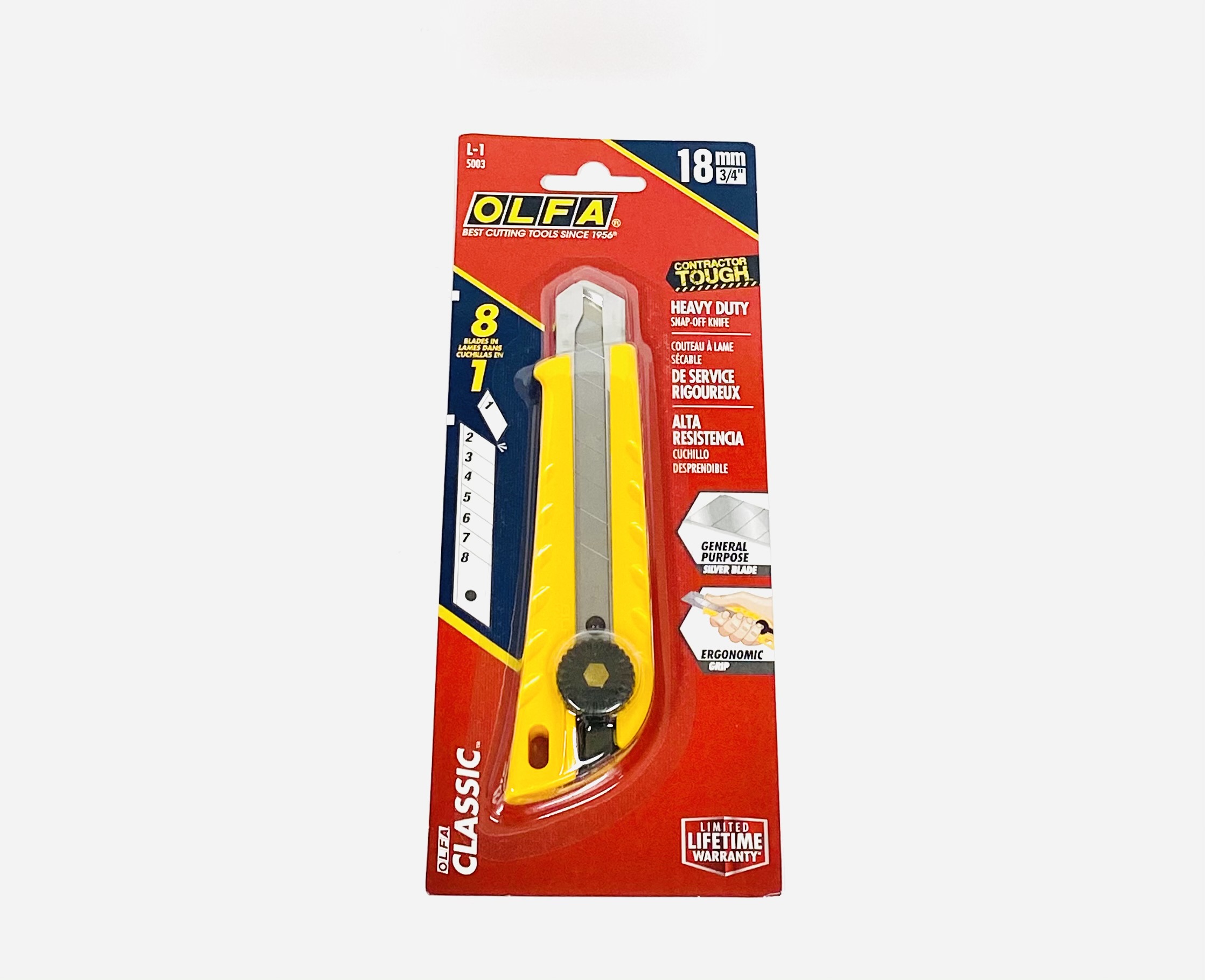 Hardware Supplies - Cutters & Blades - Olfa L1 Heavy Duty Snap Off Cutter- 09-OLFA